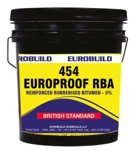 Europroof RBA 454 reinforced rubberized bitumen - Eurobuild Chemicals